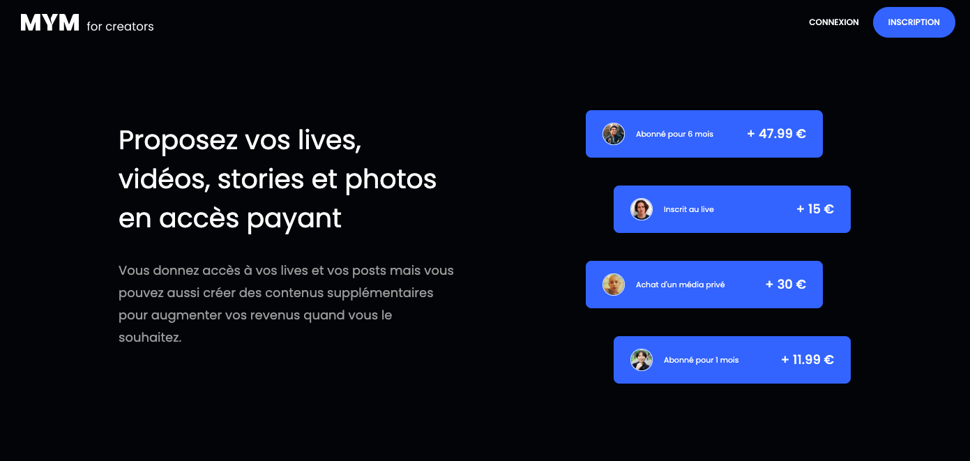 Pourquoi se lancer sur MYM en 2023 ? • Blog MYM